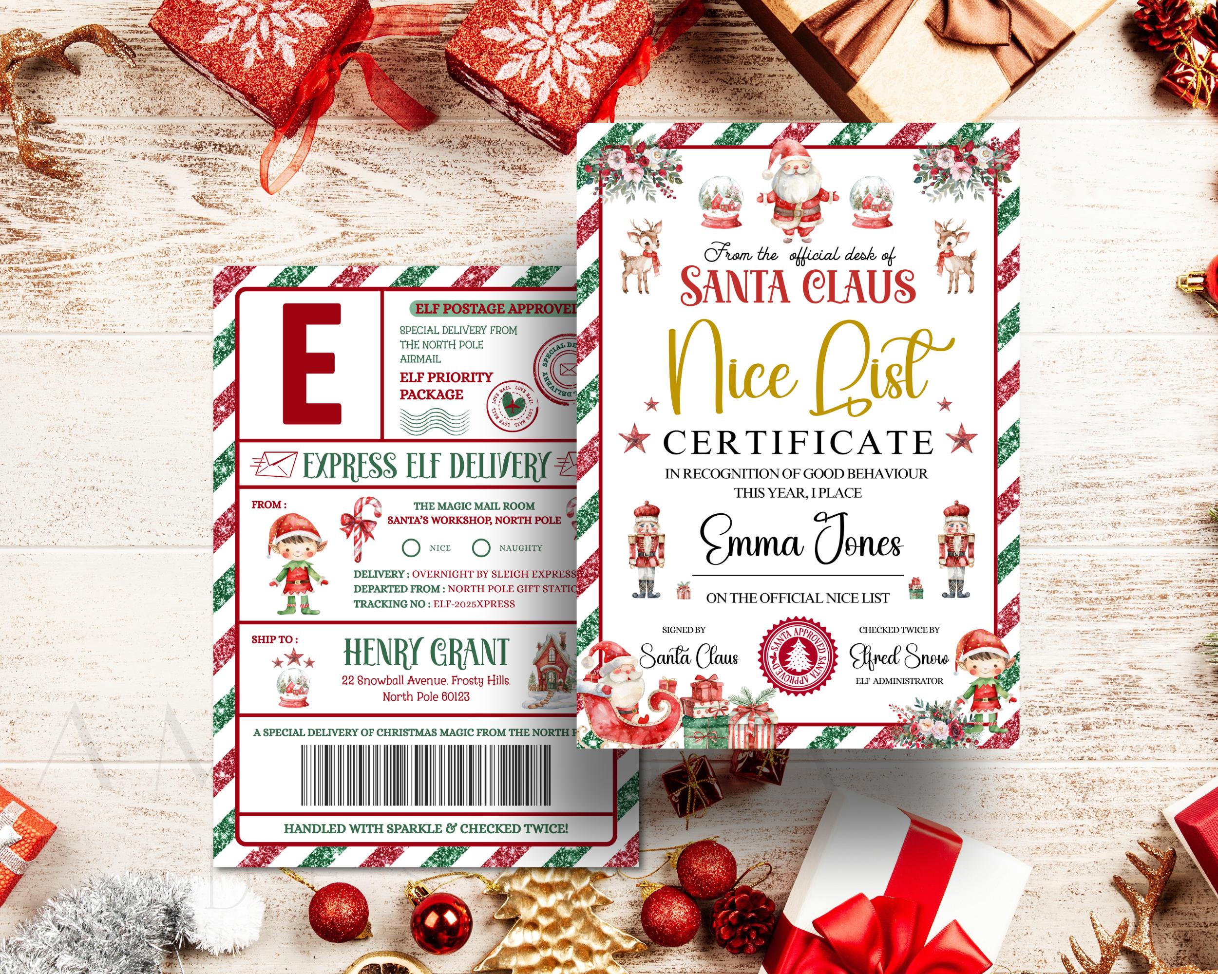 EDITABLE Elf Notes, Christmas ELF Bundle, Elf on Arrival, Hello Goddbye ...