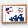 Handprint Craft for Veterans Day, USA Flag, Happy Veterans Day ...