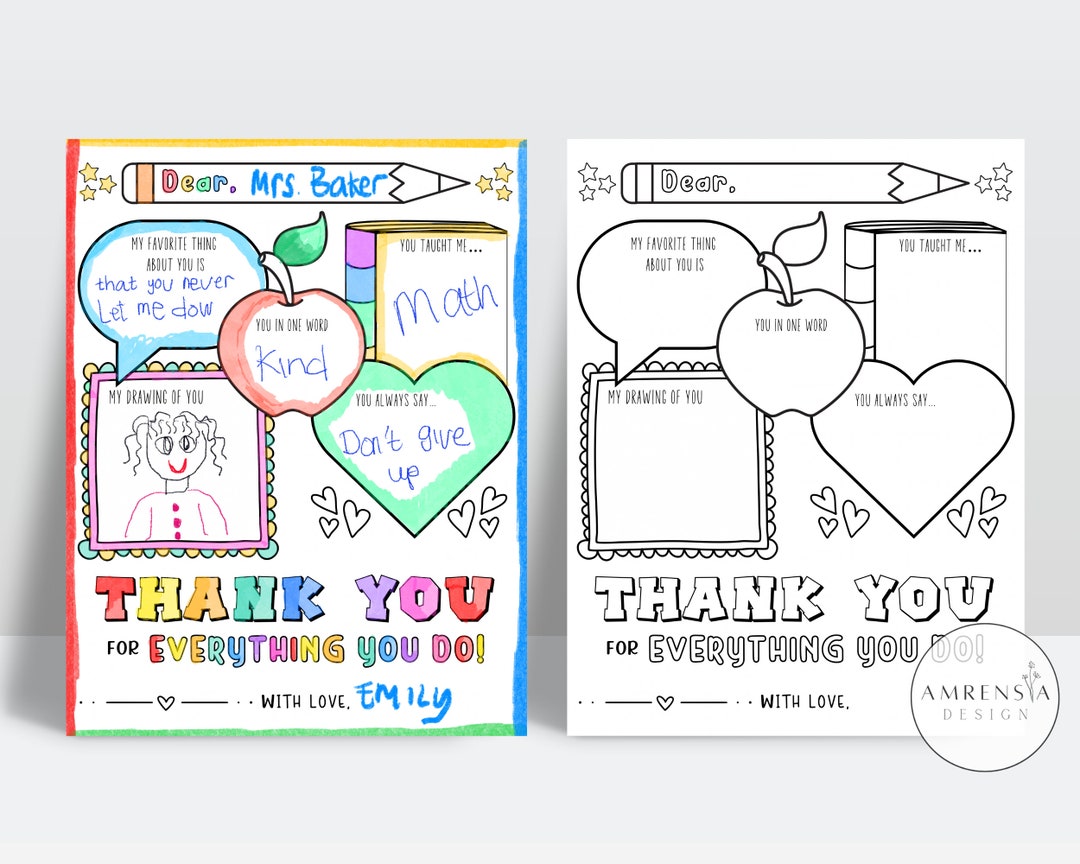 Coloring Page for Teacher Appreciation Week Gift for Teacher Teachers ...