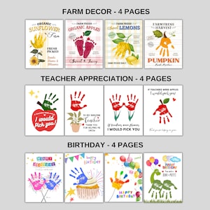 90 Design YEARLY BUNDLE for All Seasons and Holidays Handprint ...