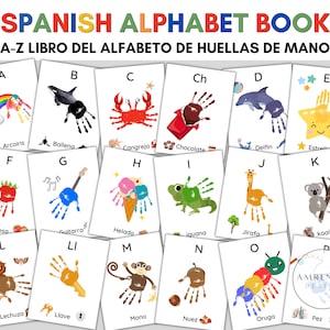 Libro Del Alfabeto De Huellas De Manos 36 Diseño, Alphabet Handptrint ...