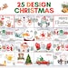 20 Design BUNDLE Christmas Craft Handprint Footprint Finger Art ...
