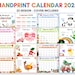 My Handprint Calendar 2024, Memory Book Printable for Prek, Preschool ...
