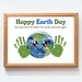 6 DESIGN Happy Earth Day Earth Hour Go Green Handprint Footprint Art ...