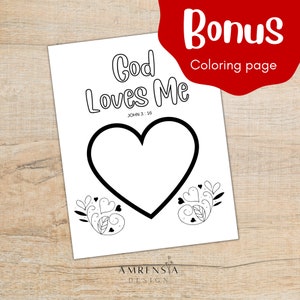 God Loves Me, Sunday School Handprint, Christian Craft for Kids, School ...