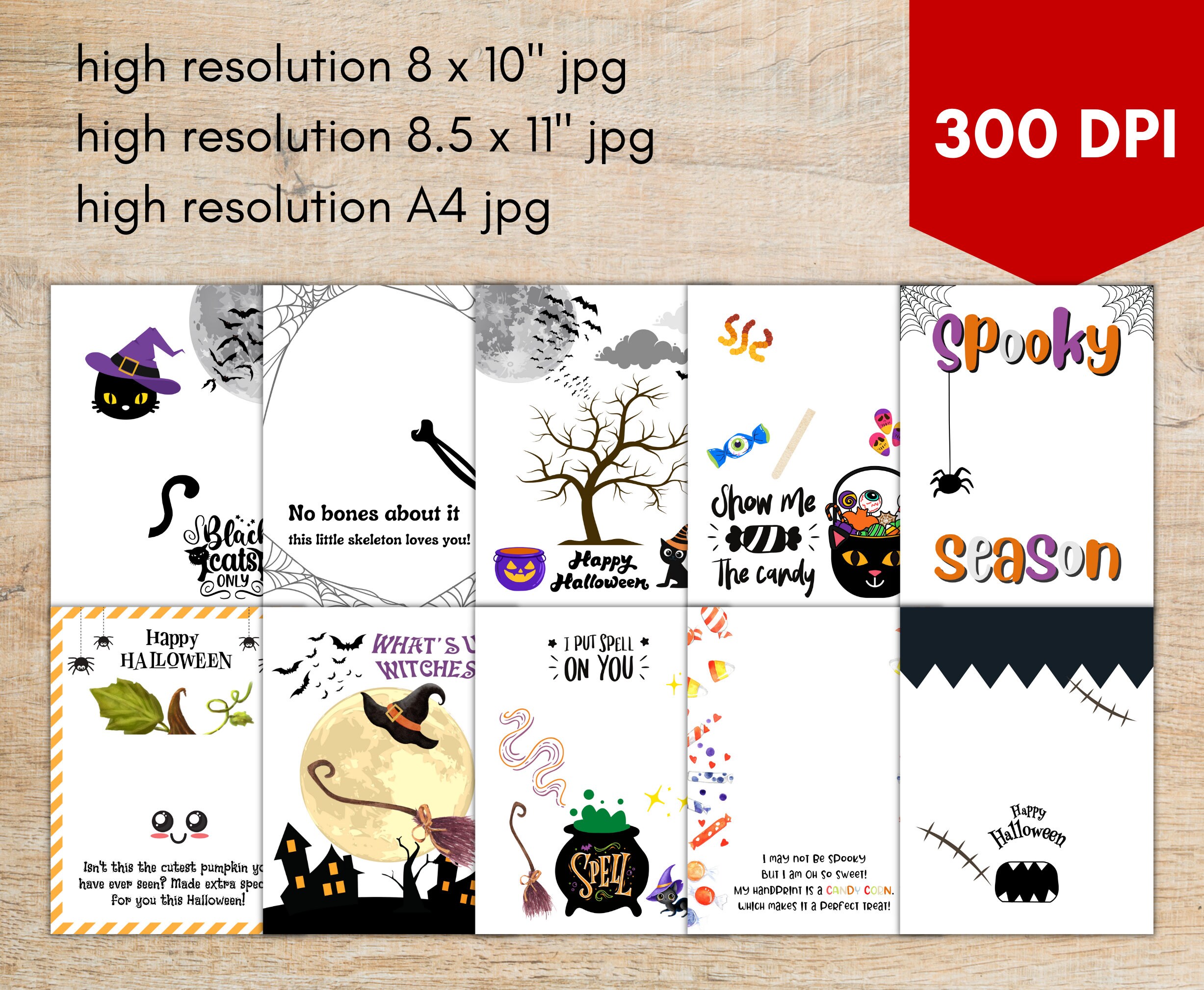 15 Design BUNDLE Handprint Footprint Art,happy Halloween Keepsake Craft ...