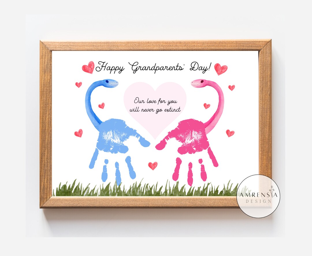 Grandparents Day Handprint Keepsake, Happy Grandparents Day, Grandma ...