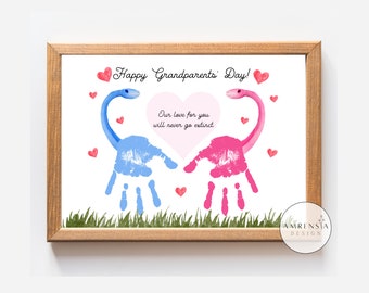 Grandparents Day Handprint Keepsake, Happy Grandparents Day, Grandma ...