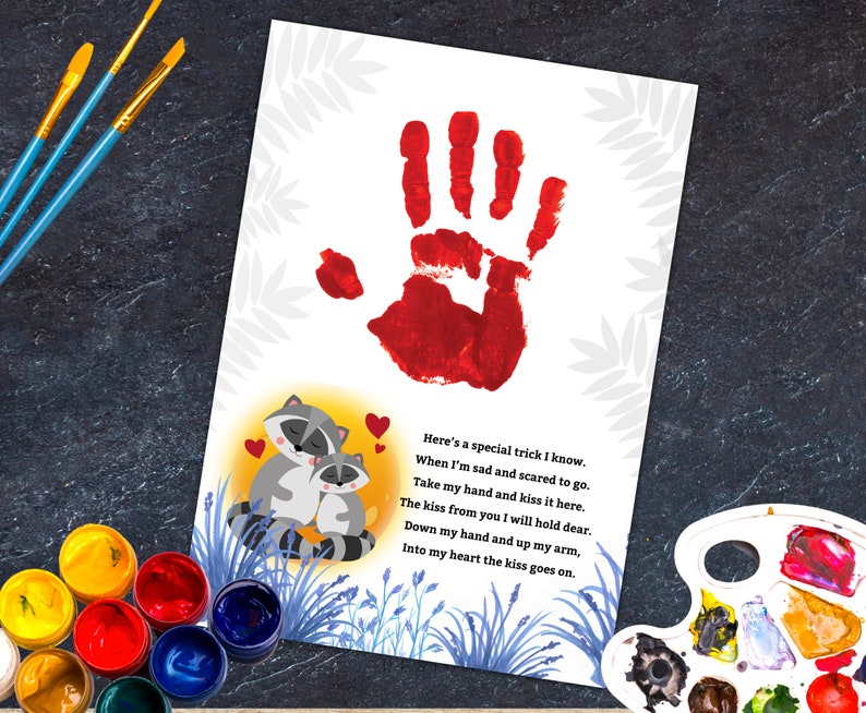 The Kissing Hand Book Raccoon My First Day of Preschool - Etsy
