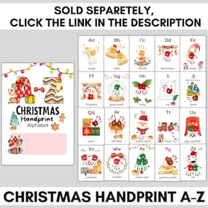 18 Design BUNDLE Christmas Craft Handprint Footprint Finger Art ...