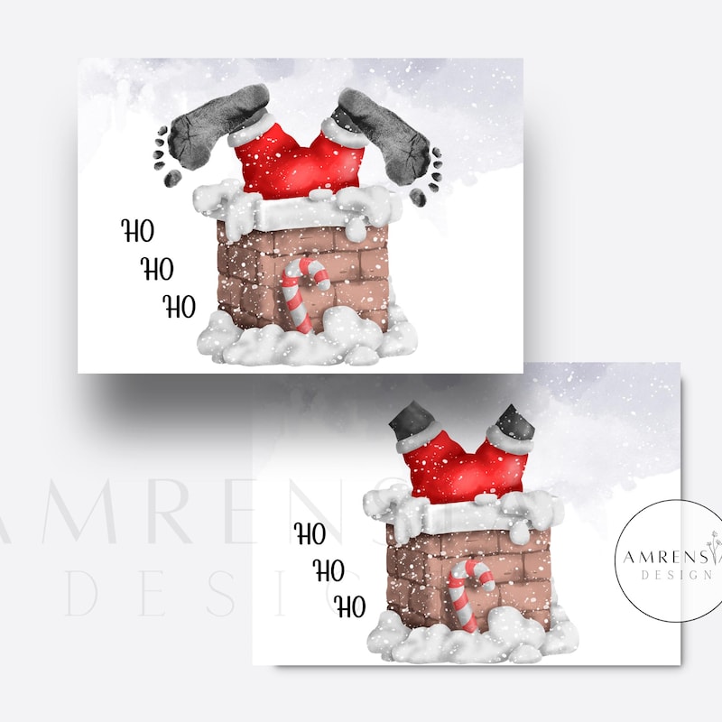 Nicu Christmas Crafts With Footprints - Etsy