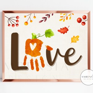 BUNDLE Handprint Craft, Autumn Fall Activity, Printable Handprint Craft ...