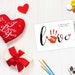 Valentine Handprint Art, LOVE Printable Template for Prek, Preschool ...