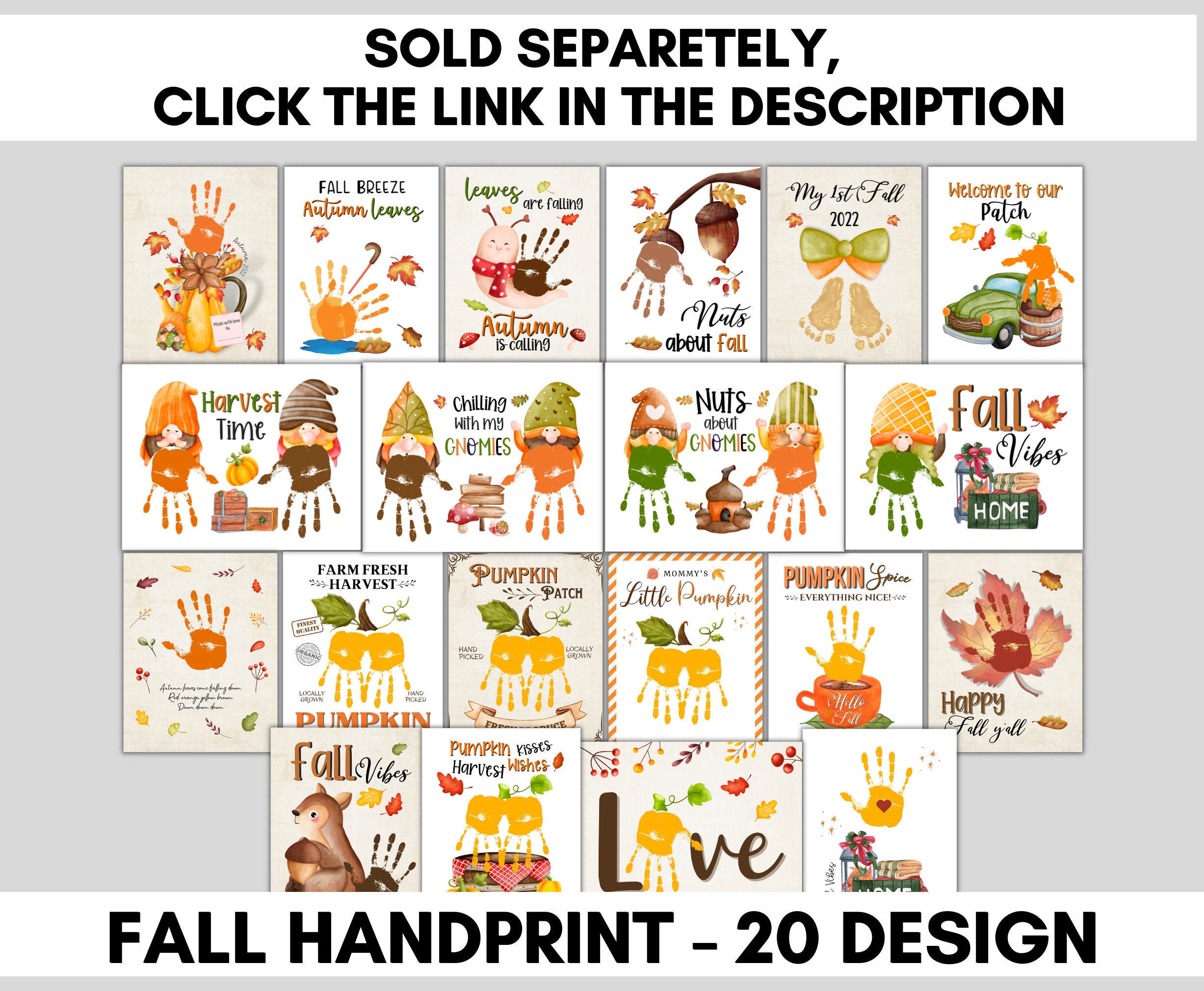 FALL Craft Printable Footprint Art My First Fall Easy Craft - Etsy