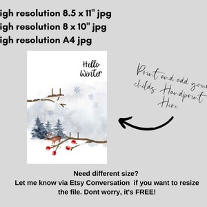 Hello Winter Handprint Art, Winter Handprint Craft, Home Decoration ...