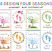 BUNDLE Four Season Handprint Art Baby Footprint Kit Toddler - Etsy