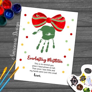 Everlasting Mistletoe Handprint Art, Mistletoes Handprint Craft ...