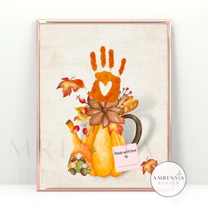 BUNDLE Handprint Craft, Autumn Fall Activity, Printable Handprint Craft ...