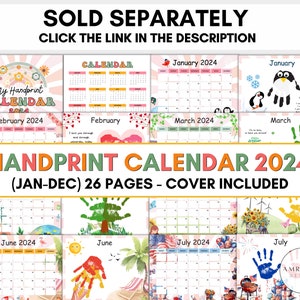 25 Design Handprint Memory Book Printable for Prek, Preschool ...
