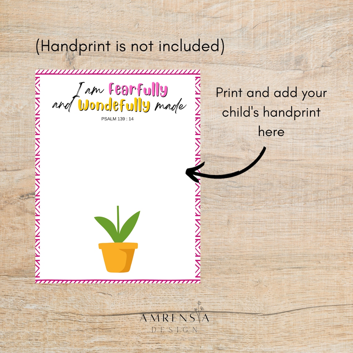 I Am Fearfully and Wonderfully Made, Sunday School DIY KID Craft ...