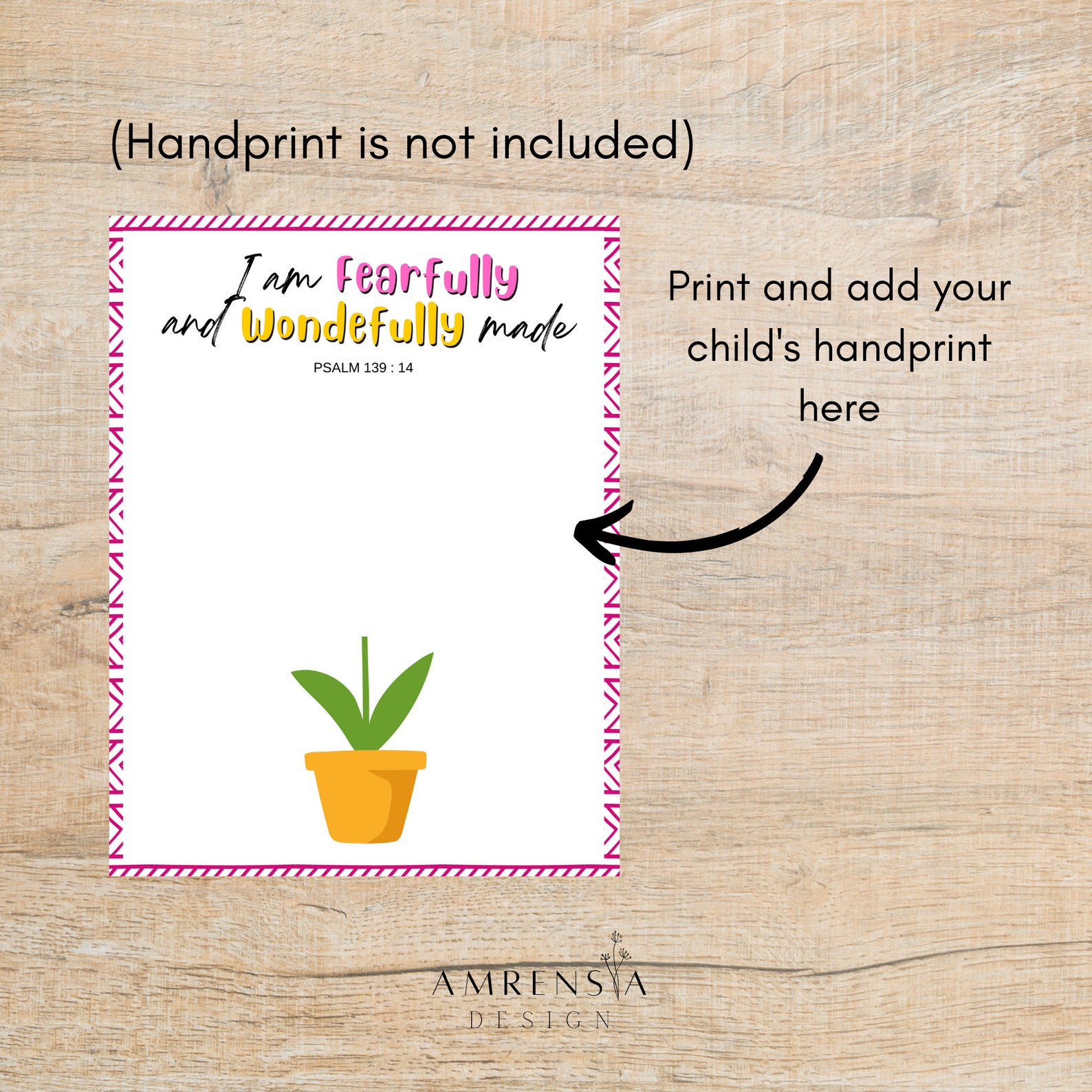 I Am Fearfully and Wonderfully Made Sunday School DIY KID - Etsy