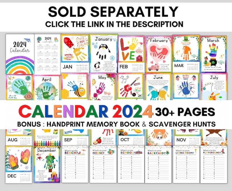 25 Design Handprint Memory Book Printable for Prek, Preschool ...