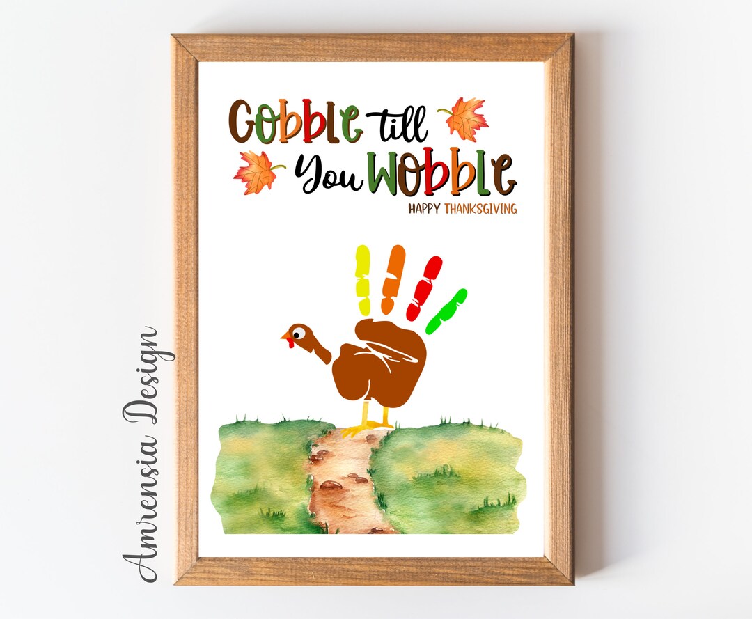Turkey Handprint Craft, Autumn Fall Activity, Thanksgiving Printable ...