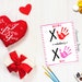 XOXO Handprint Craft DIY Toodler Art Love Valentine Printable - Etsy