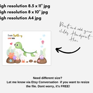 Happy Valentines Day Handprint Art, I Turtley Love You Printable ...