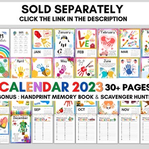 Handprint Memory Book Printable for Prek, Preschool Kindergarten 1st ...