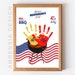 Handprint Craft for Veterans Day, USA Flag, Happy Veterans Day ...