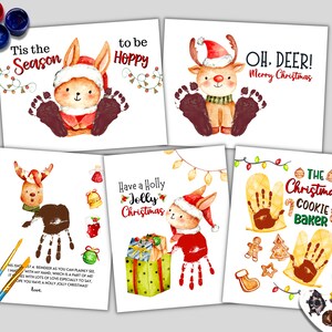 20 Design BUNDLE Christmas Craft Handprint Footprint Finger Art ...