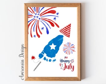 Bundle Easy Handprint Craft for Independence Day Happy 4th of July ...