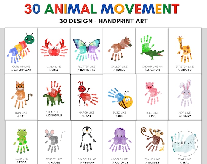 Printable Birthday Handprint Art for Dad, Mum, Grandpa, Grandma, Kids ...