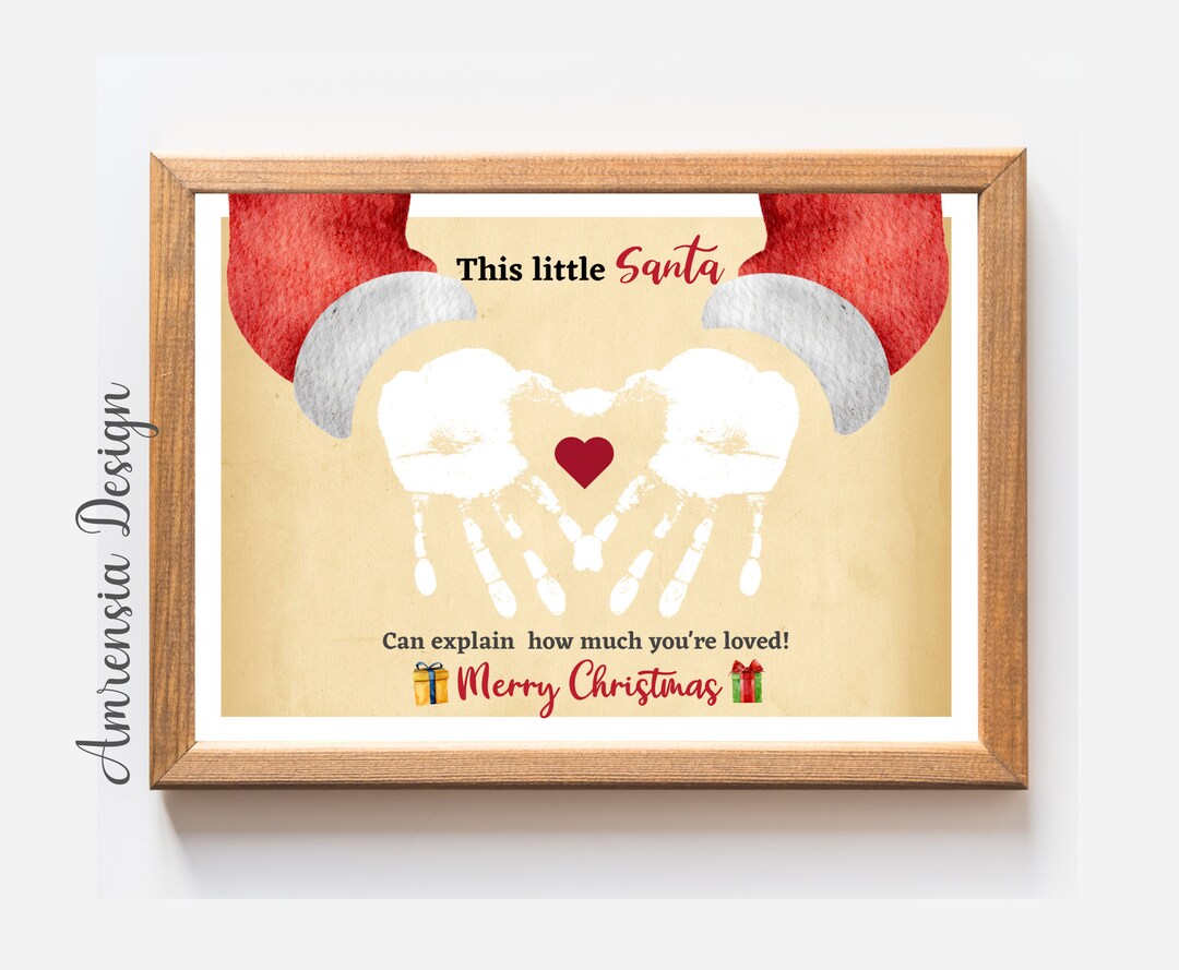 Christmas Handprint Art, Handprint Craft for Toddler Sunday School ...