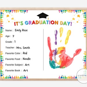 It's Graduation Day Sign, Graduation Handprint Art Craft, Graduation ...