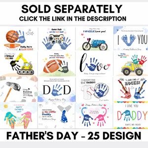 I Wheelie Love You Happy Fathers Day Footprint Keepsake, DIY ...