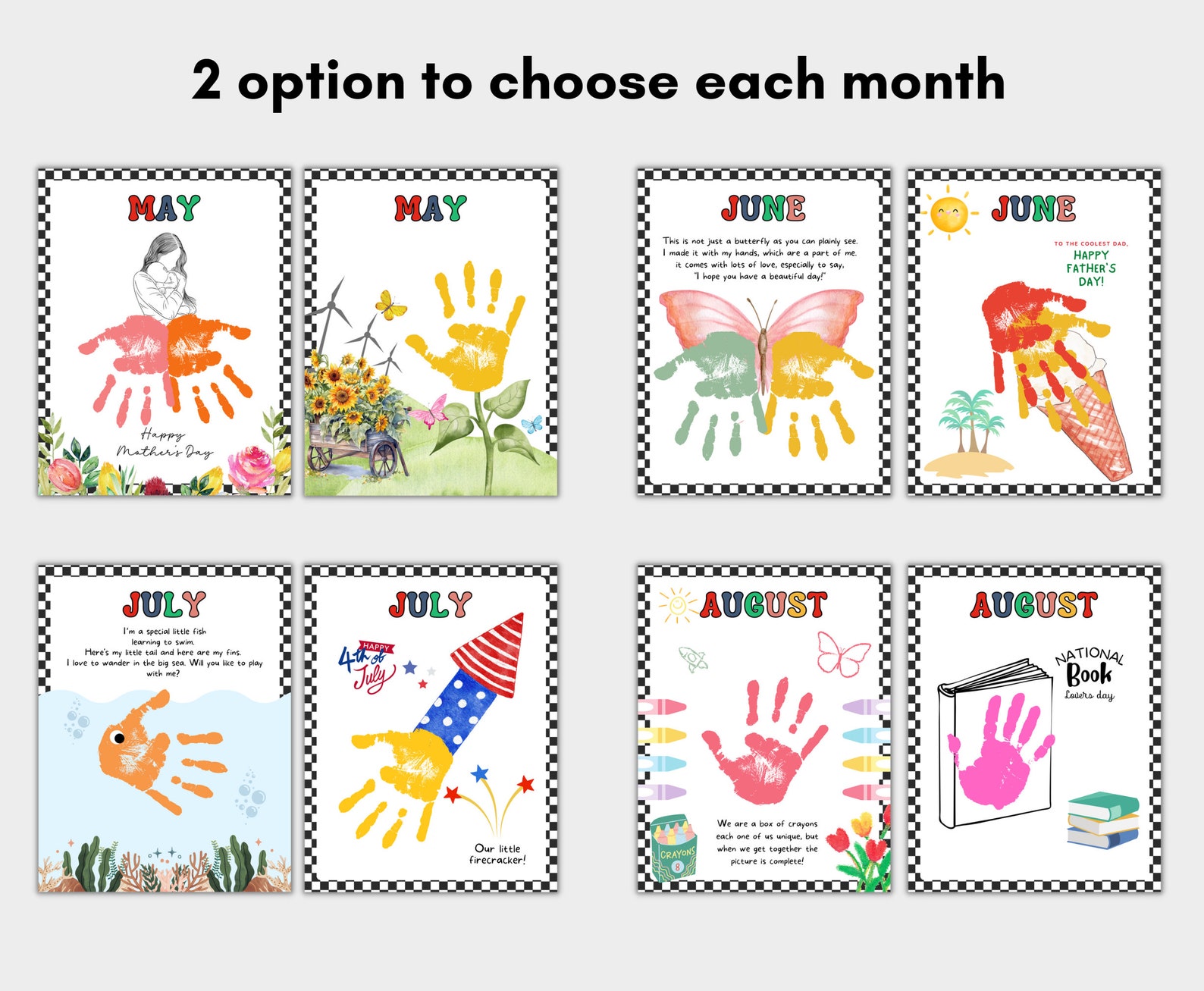 Handprint Memory Book Printable for Prek, Preschool Kindergarten 1st ...