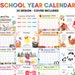 School Year Handprint Calendar 2025/2026 Memory Book Printable for Prek ...