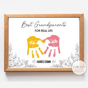 Grandparents Day Handprint Keepsake, Happy Grandparents Day, Grandma ...