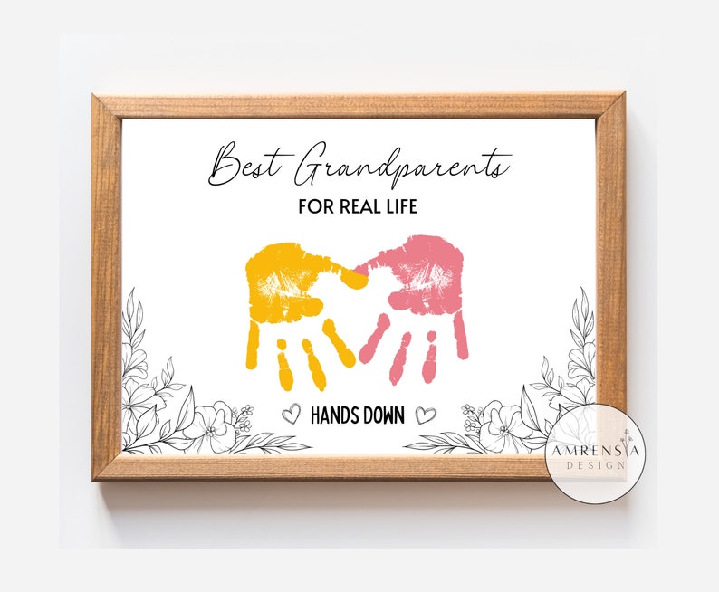 Grandparents Day Handprint Keepsake, Happy Grandparents Day, Grandma ...