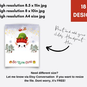 20 DESIGN Christmas Card, Easy Craft Handprint Footprint Finger Art ...