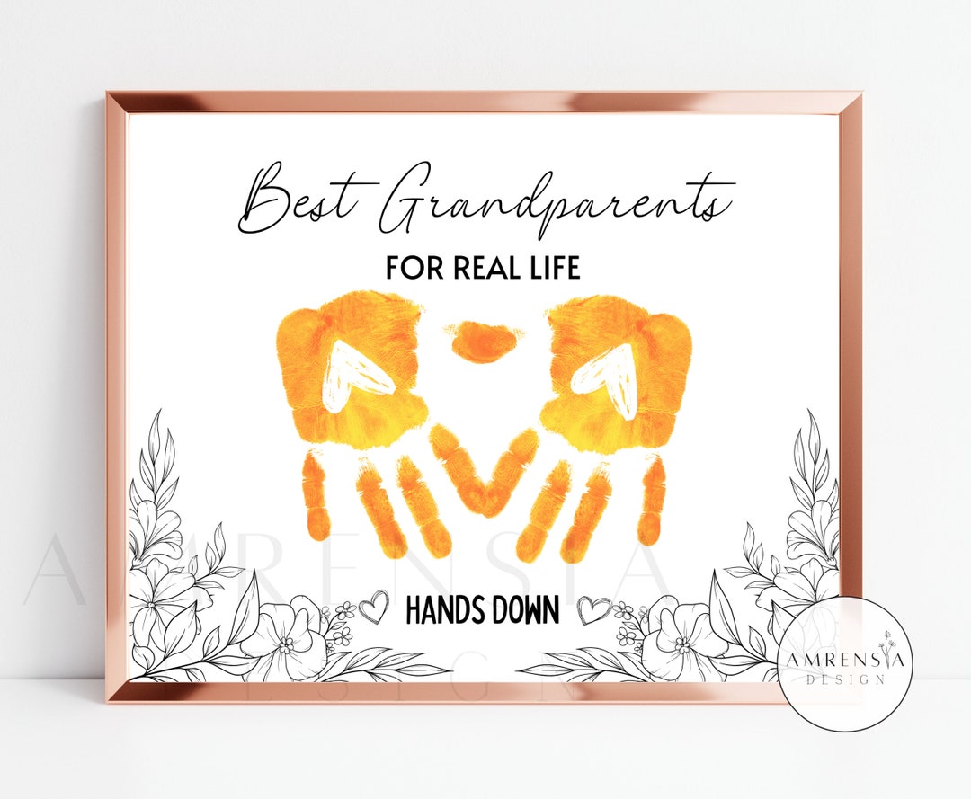 Grandparents Day Handprint Keepsake, Happy Grandparents Day, Grandma ...