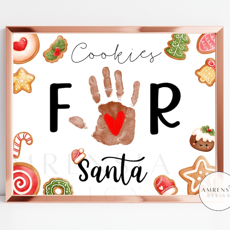 Santa Handprint - Etsy