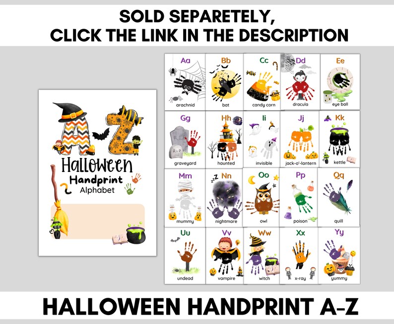 A to Z Thanksgiving Handprint Alphabet Learning Alphabet - Etsy