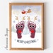 Christmas Handprint Art, Reindeer Footprint Art Winter Craft, Home ...