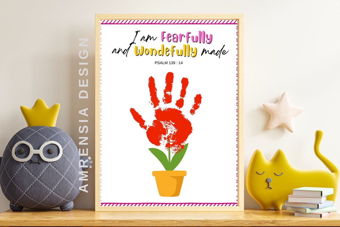 I Am Fearfully and Wonderfully Made, Sunday School DIY KID Craft ...