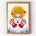 Handprint Craft the Kissing Hand Book Raccoon My First Day of - Etsy UK