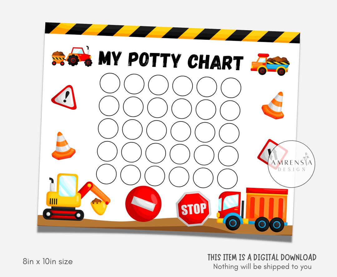 Potty Training Chart, My Potty Chart Printable, Potty Training Reward ...