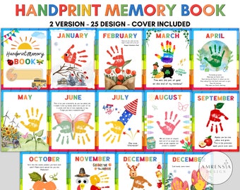 My Handprint Alphabet Book Alphabet Handprint Art Baby - Etsy